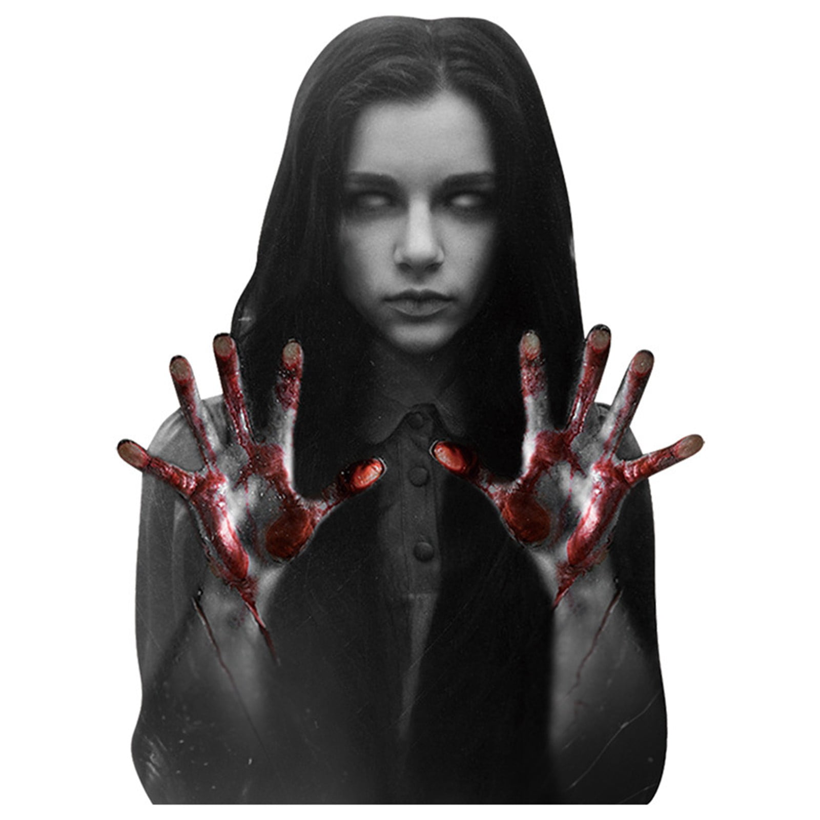 LIJCC Ghost Hand Female Ghost Horror Wall Sticker Halloween Female ...
