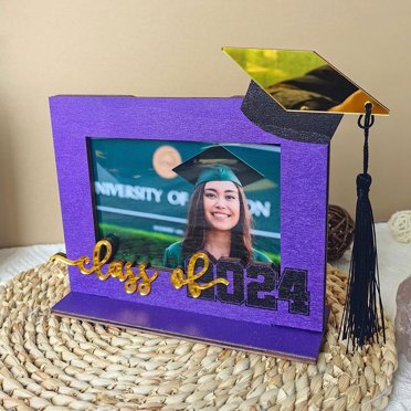 2024 Graduation Photo Frame Wooden Graduation Picture Holder Photo ...