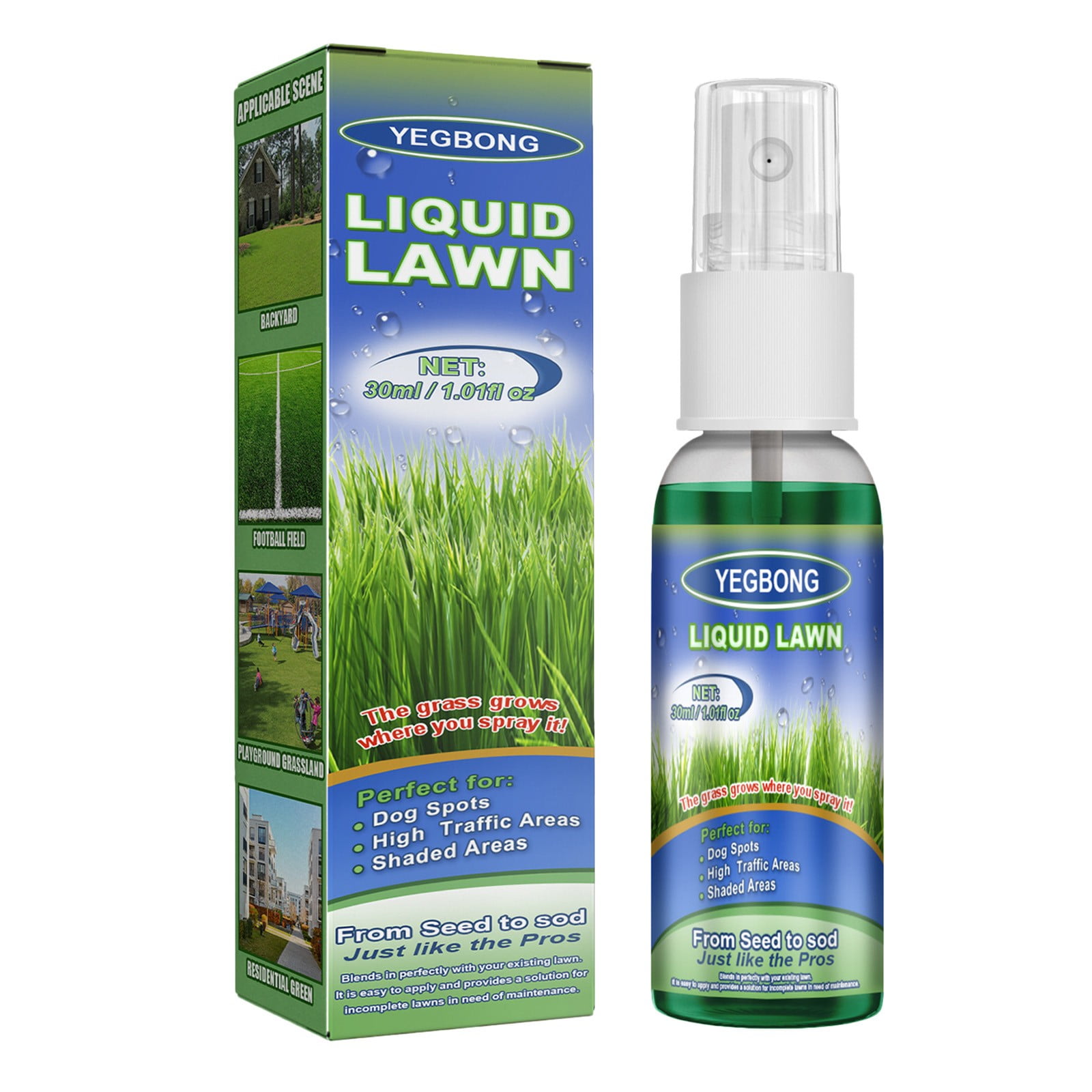 LIJCC Green Lawn Spray,Green Spray Backyard Playground Football Field ...
