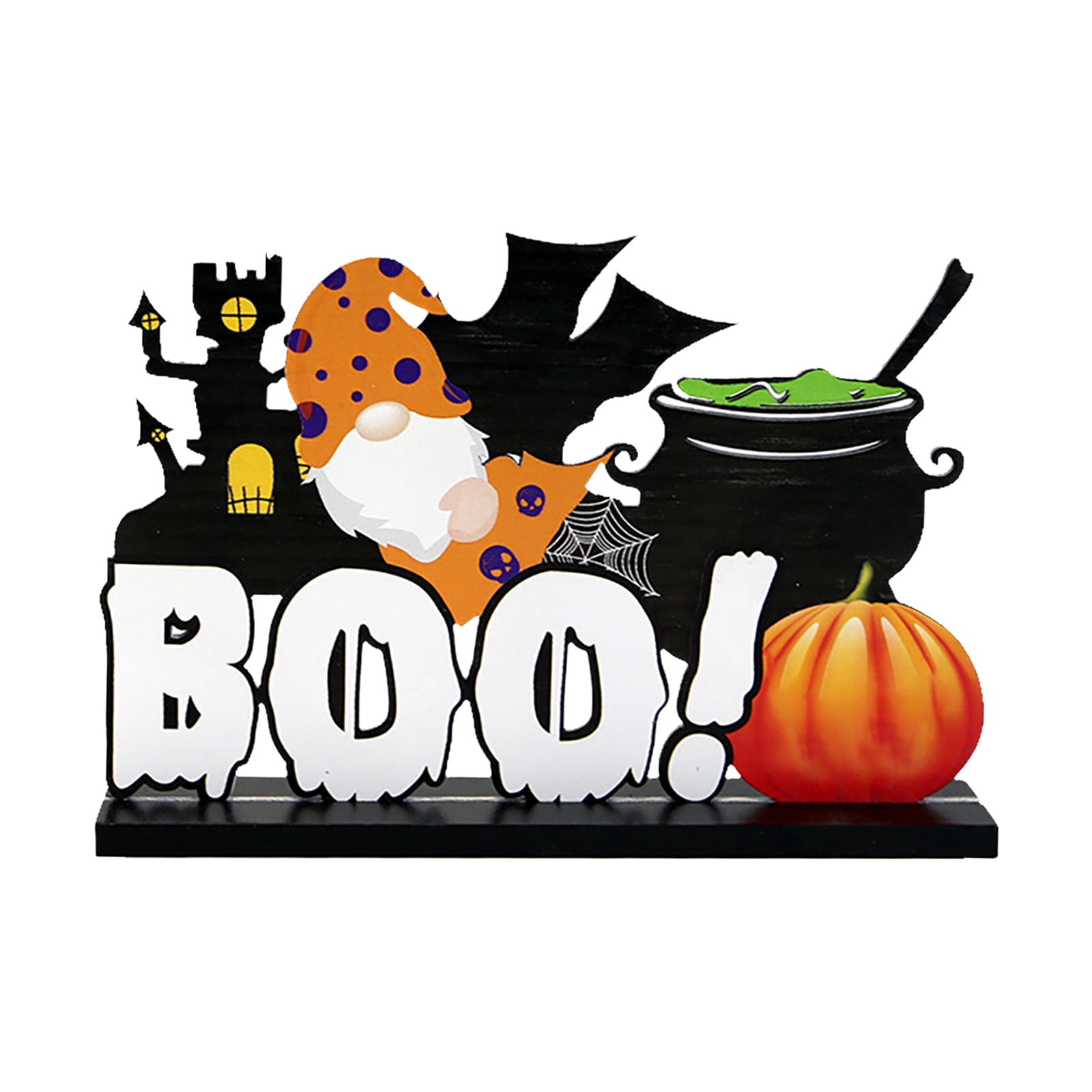 LIJCC Hallow Table Decoration Hallow Decorations Sign Decor Wooden ...