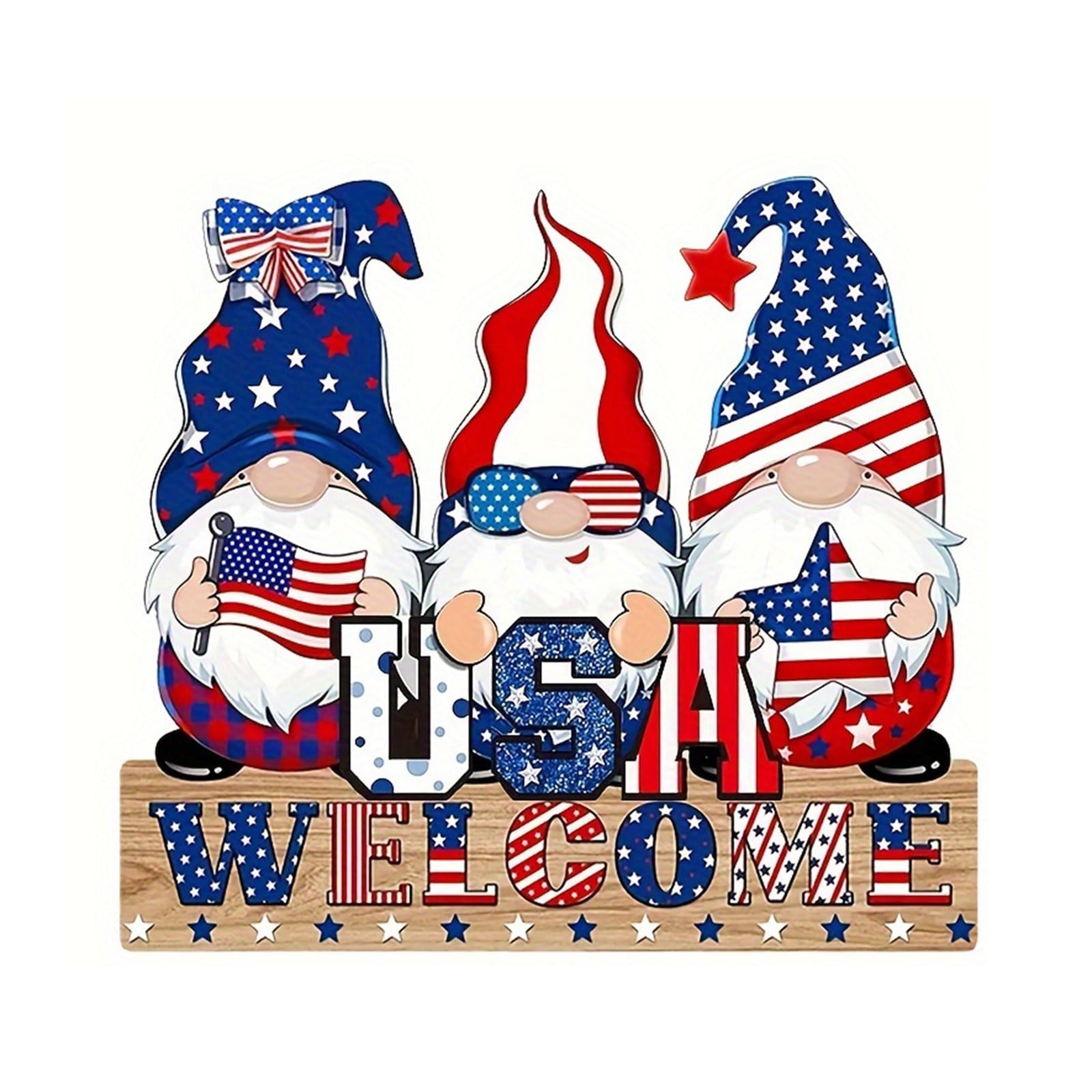 LIJCC July 4Th Welcome Sign,4Th of July Welcome Sign Decorations ...