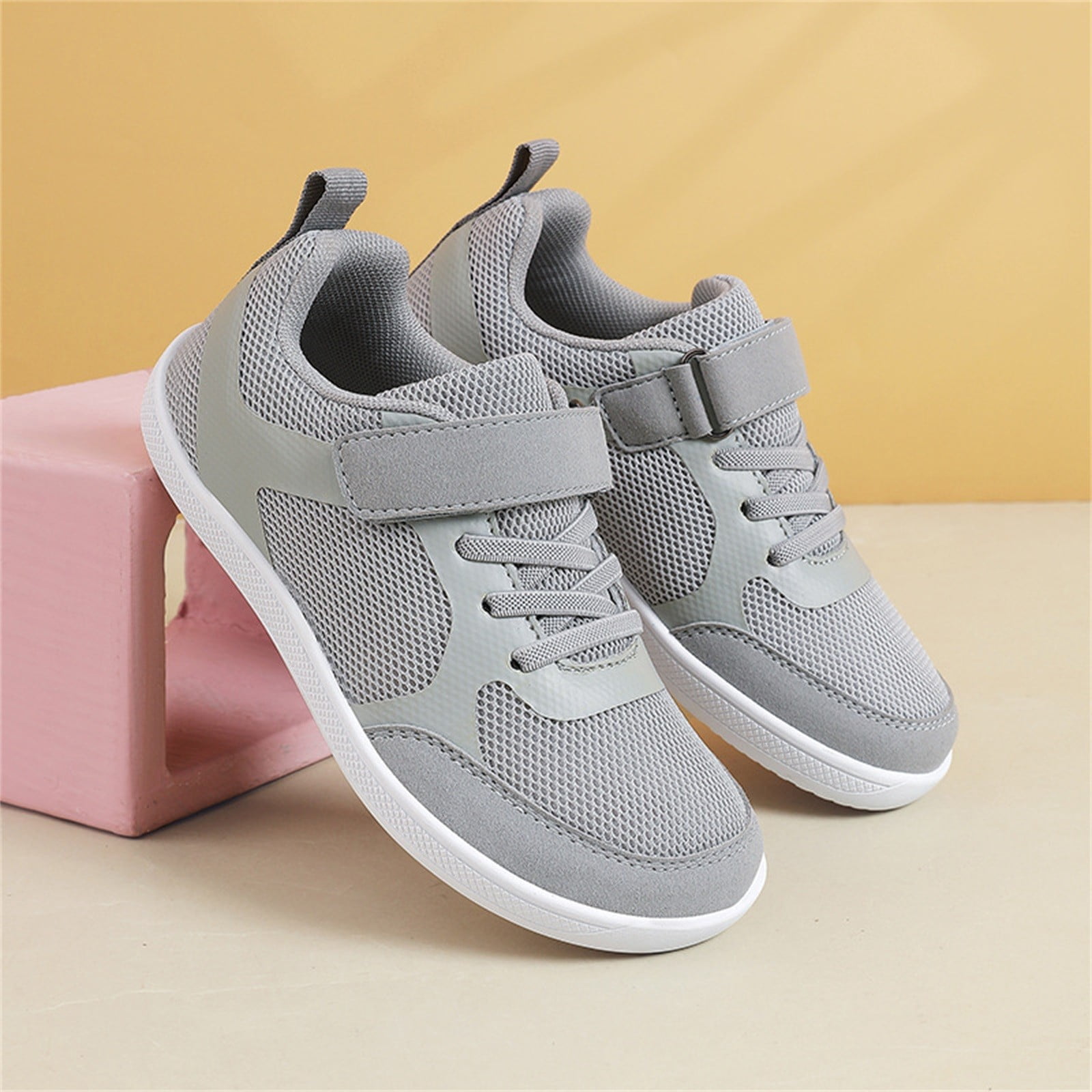 LIJCC Kids' Lightweight Breathable Athletic Running Shoes Wide Barefoot ...