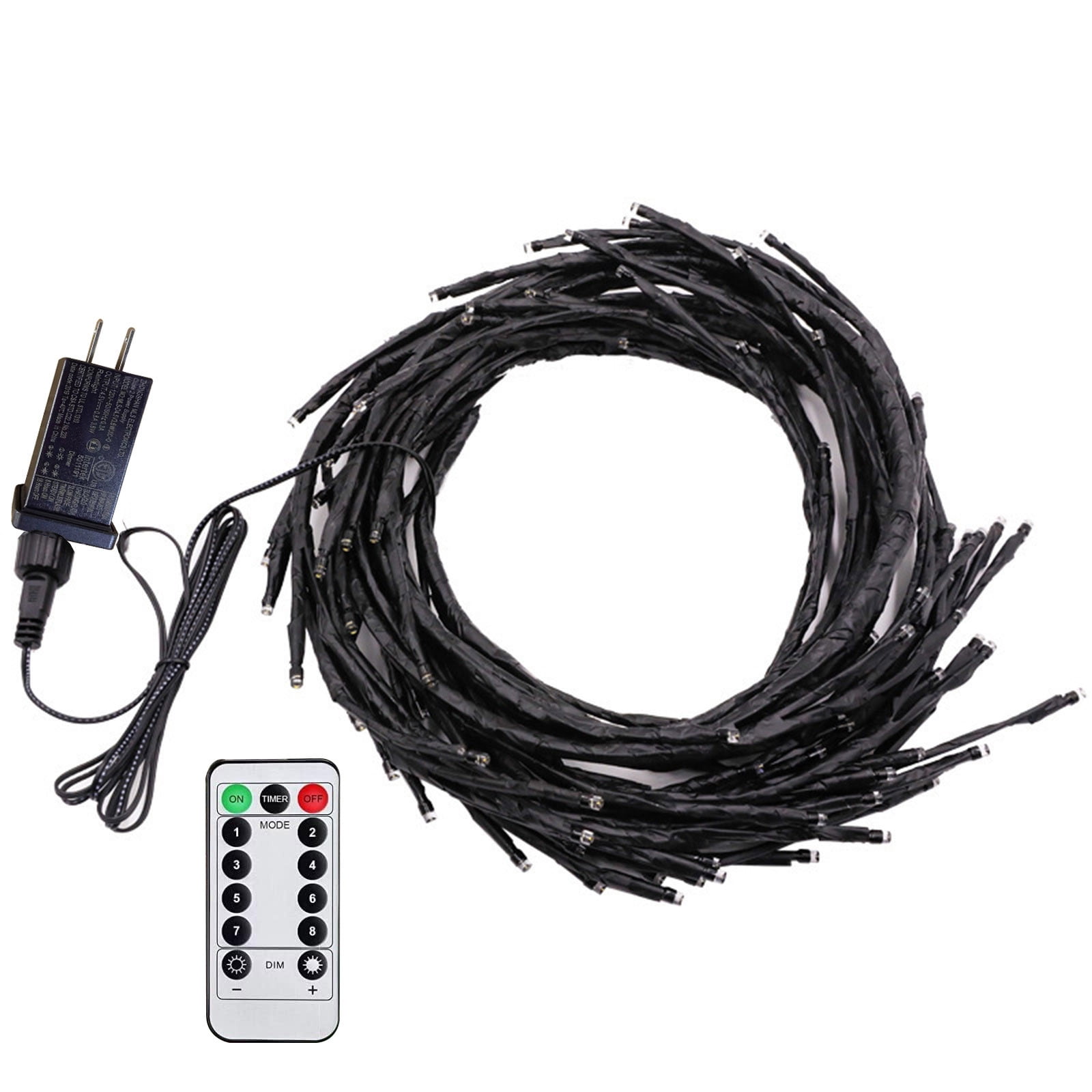 LIJCC LED Tree Branch Light Rattan Light Vine Lights with Remote ...
