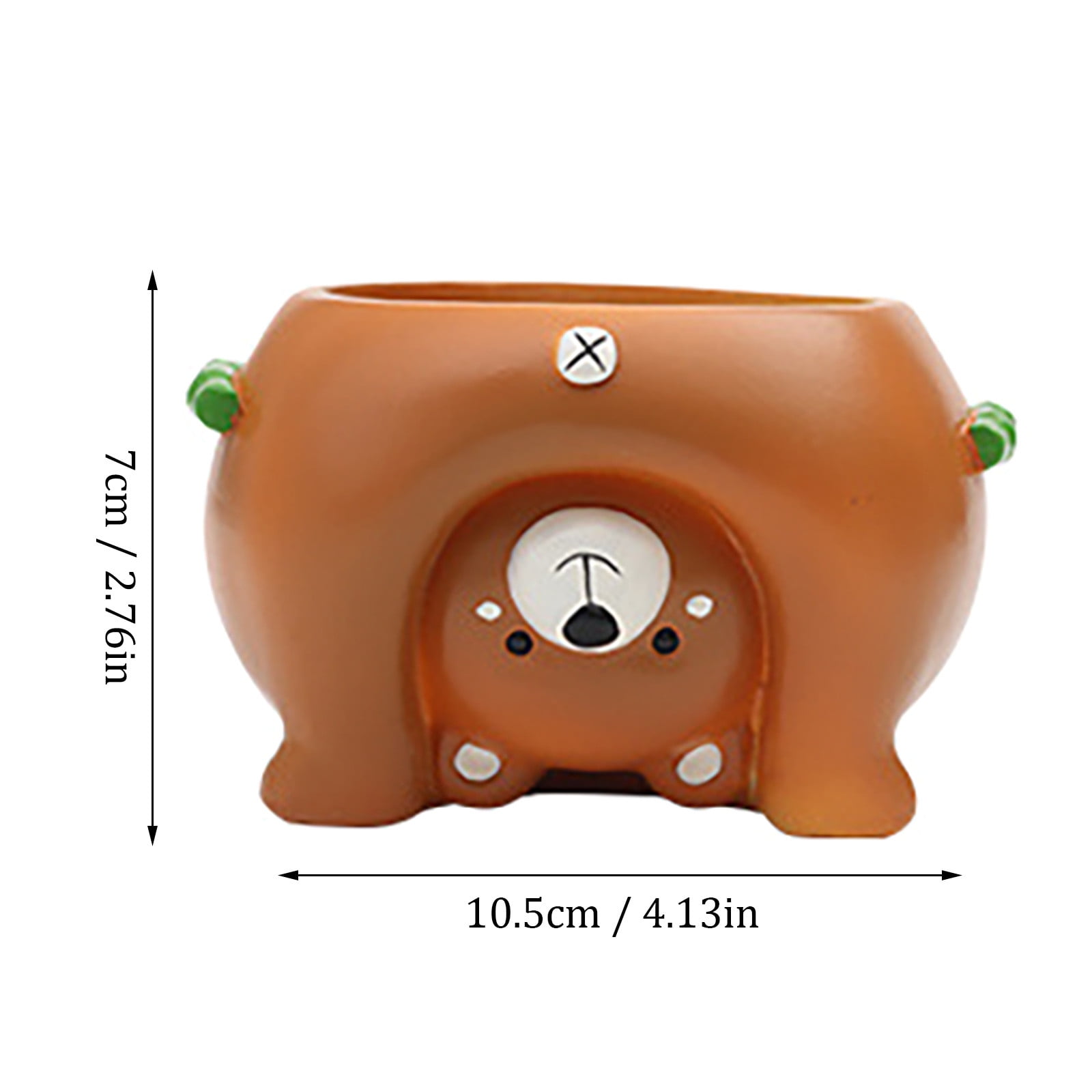 LIJCC Look At The World Upside Down in a Flowerpot,Craft Succulent The ...