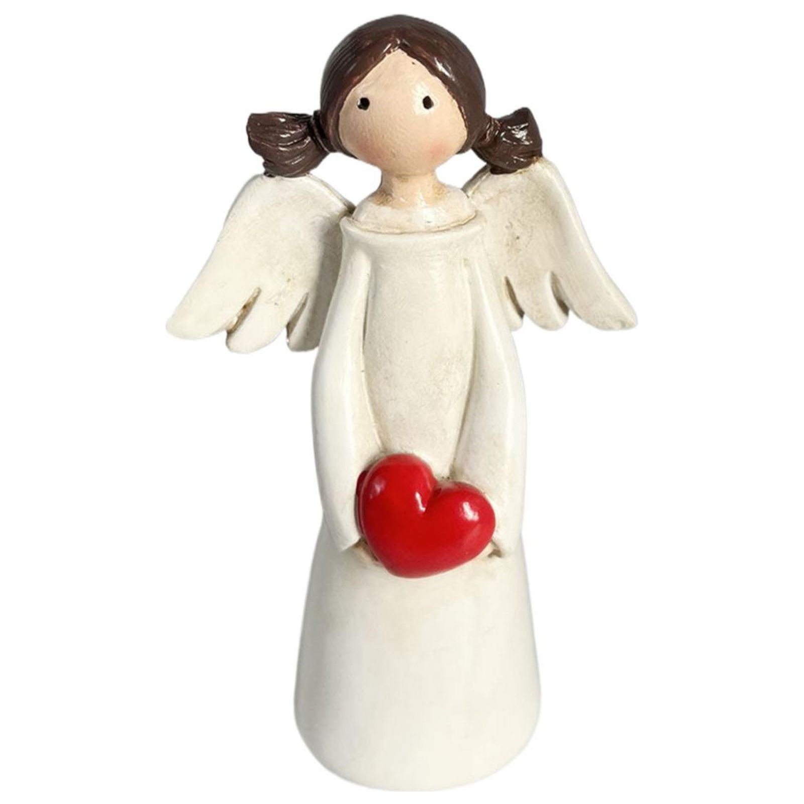 LIJCC Love Angel Mother Little Angel Baby Statue Angel with Heart ...