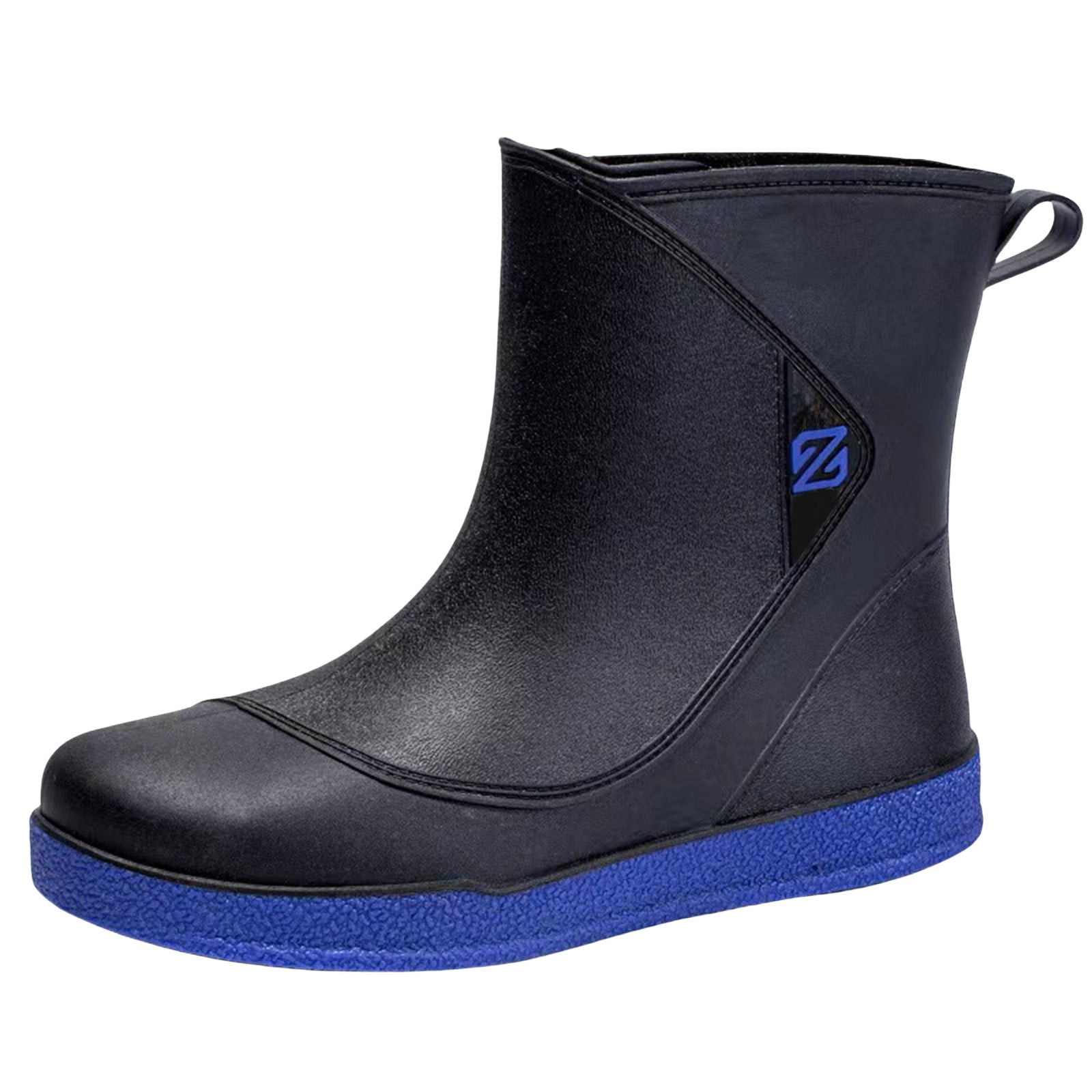 LIJCC Men's Rain Boots Water Shoes Low Top Rubber Shoes Casual Fashion ...