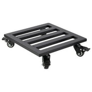 4 Pack Heavy-Duty Metal Plant Rollers, Large Rolling Stand Base with ...