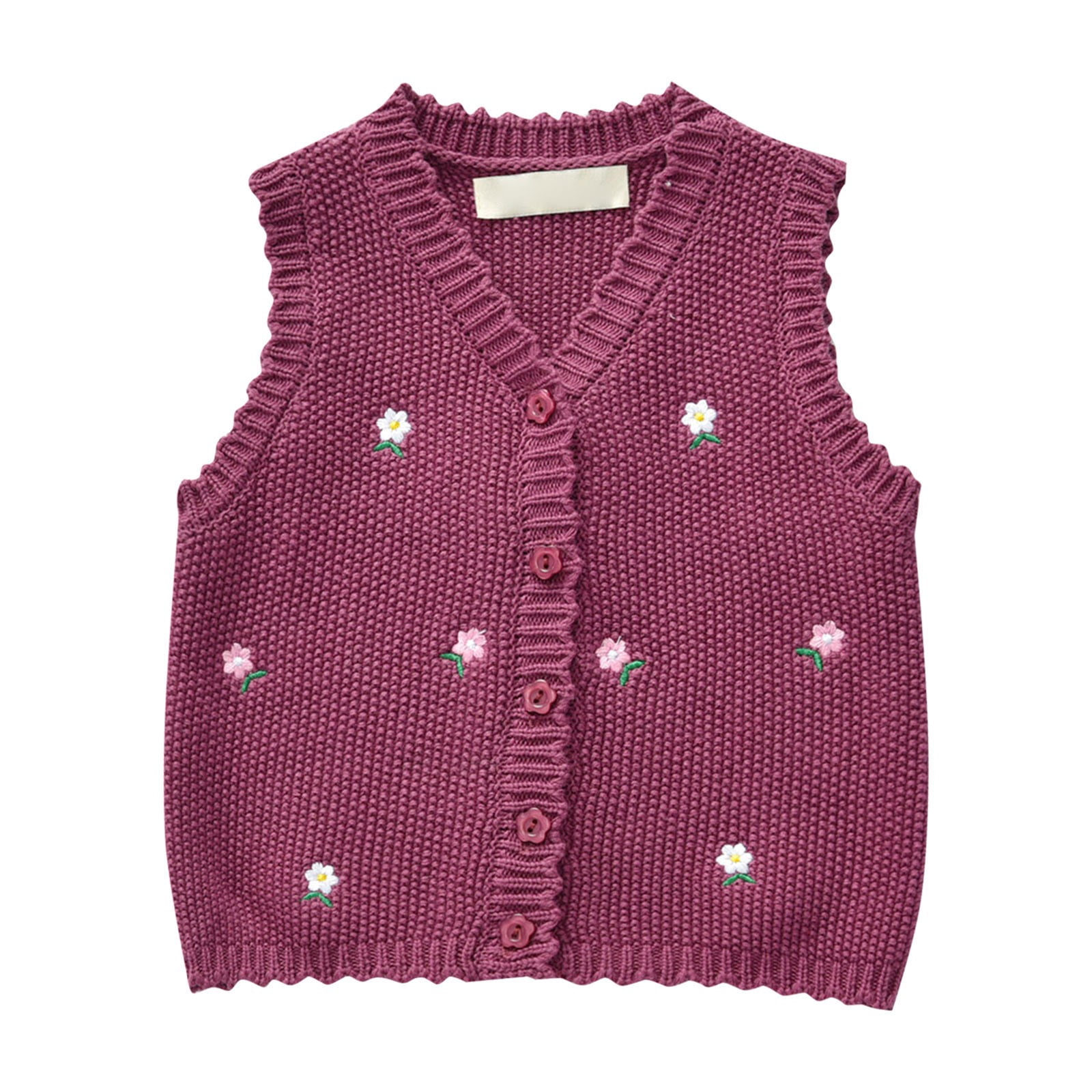 LIJCC Newborn Baby Girl Cute Embroidered Woolen Top Thin Women's ...