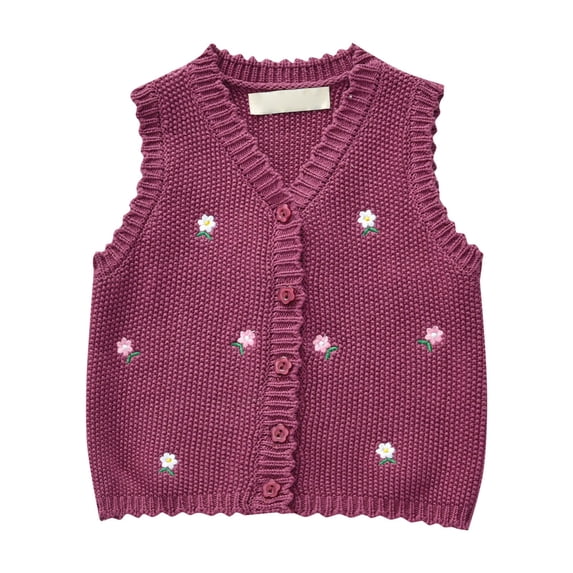LIJCC Newborn Baby Girl Cute Embroidered Woolen Top Thin Women's ...