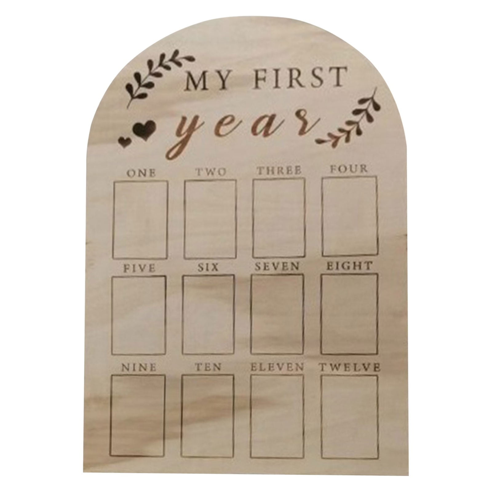 LIJCC Newborn First Year Milestones Photo Frame Hanging,One Year ...