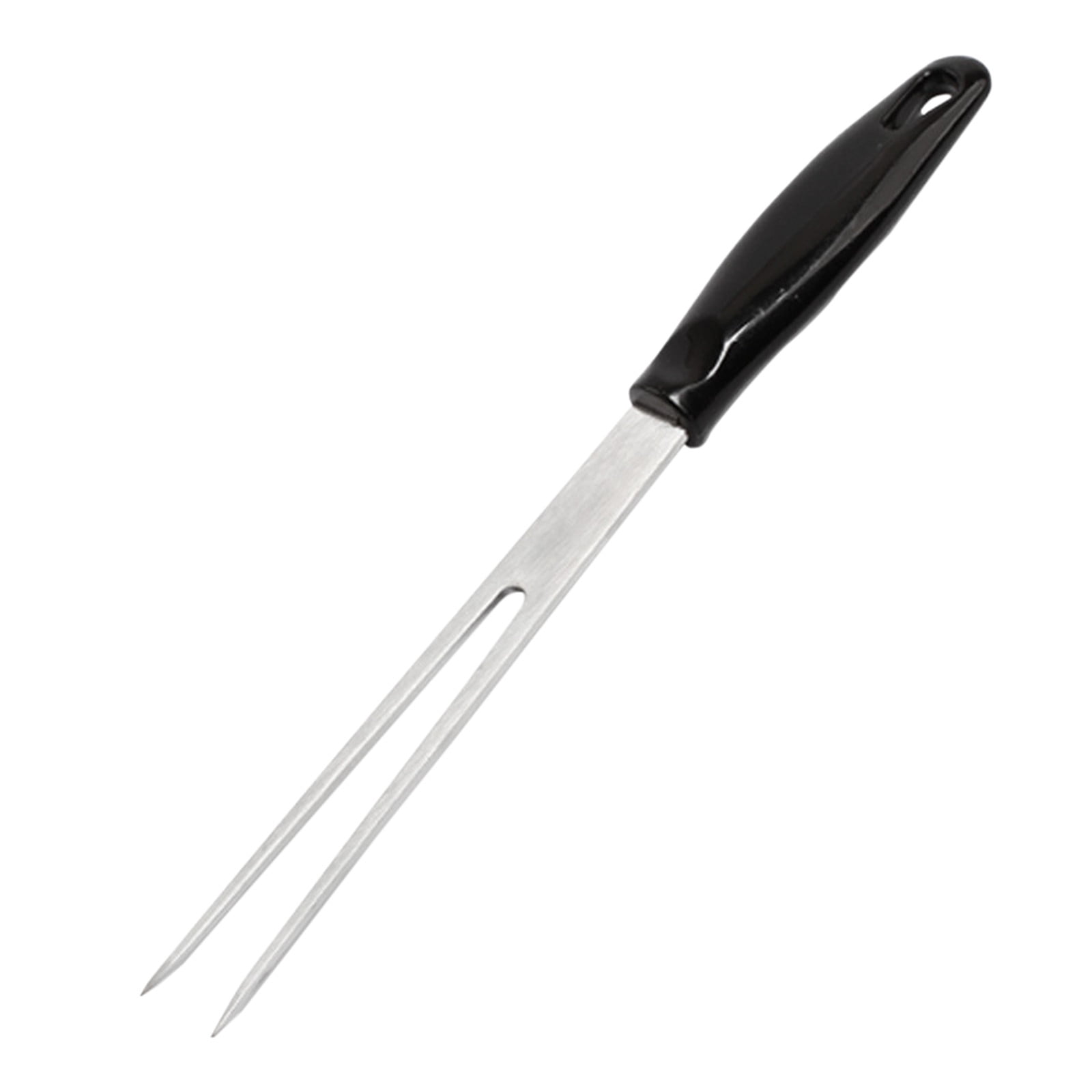 LIJCC Outdoor Stainless Steel Wooden Handle Food Fork,Outdoor Stainless ...