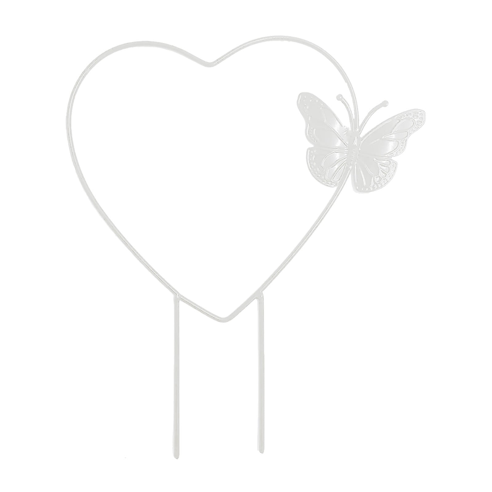 LIJCC Plant Climbing Frame,Potted Plants Support Love Heart Stand ...