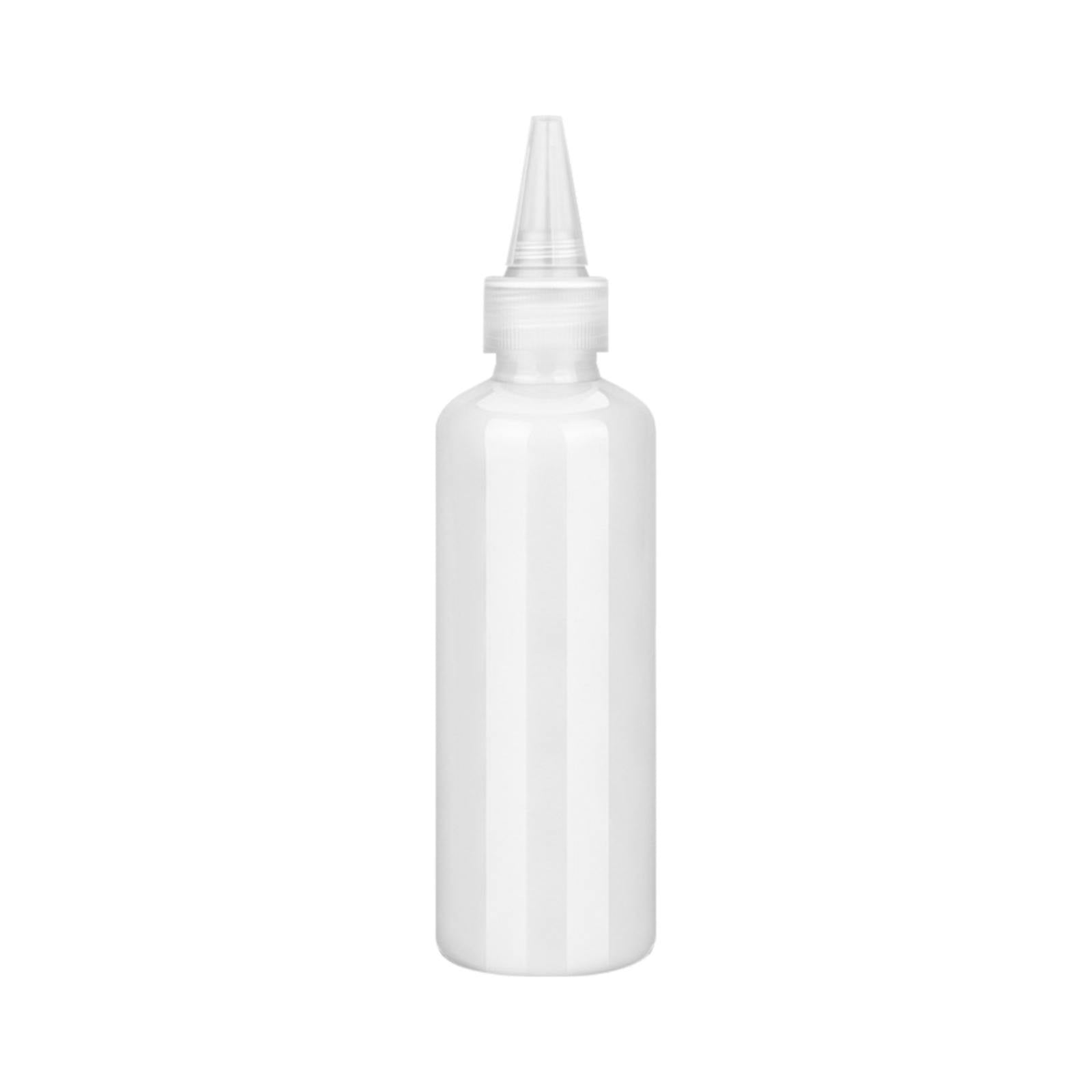 LIJCC Pointed Plastic Bottle,White Sharp Mouth Plastic Bottle Lotion ...