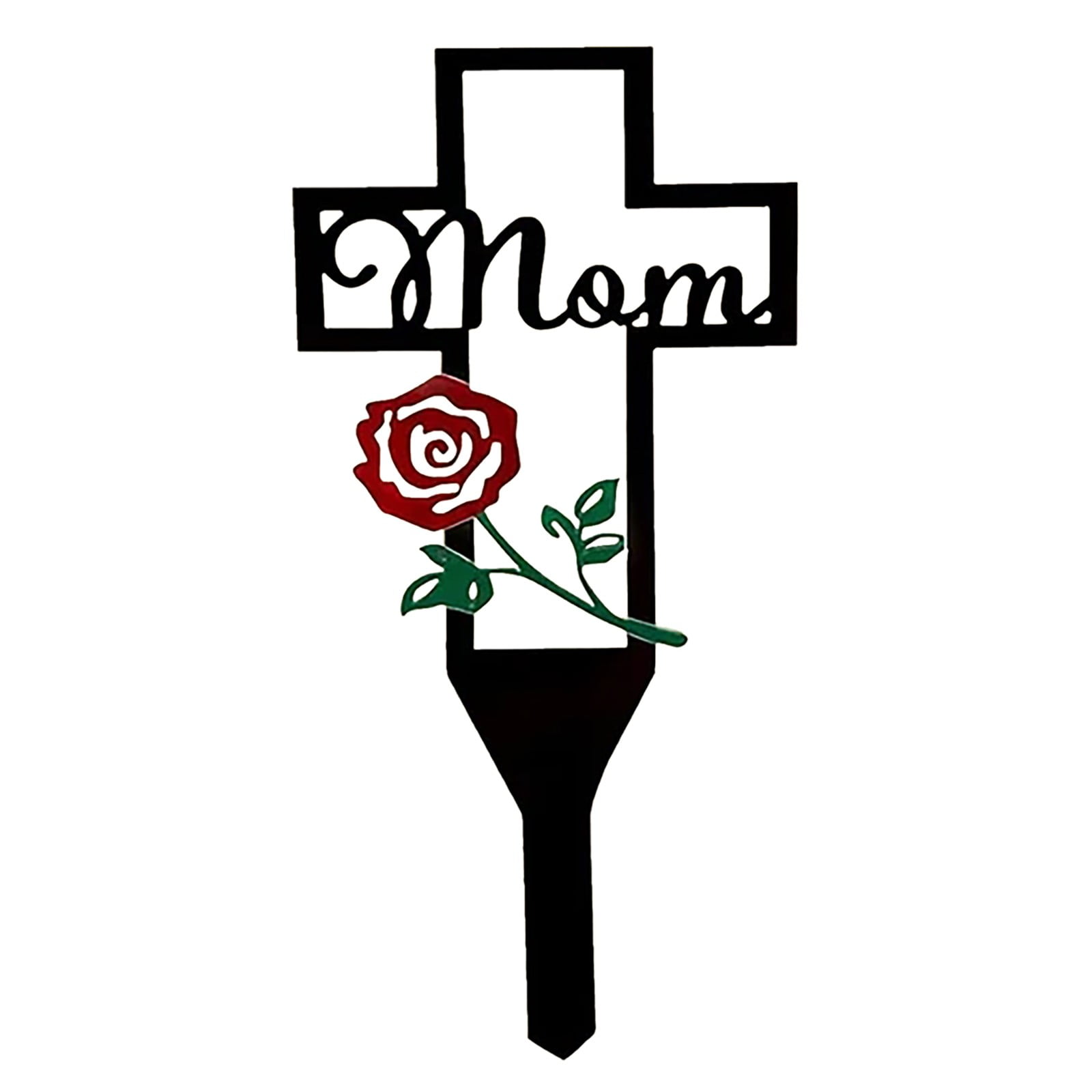 LIJCC Relatives Cemetery Pile Outdoor Decoration Inserts,Cemetery Memorial Stake for Parents ...
