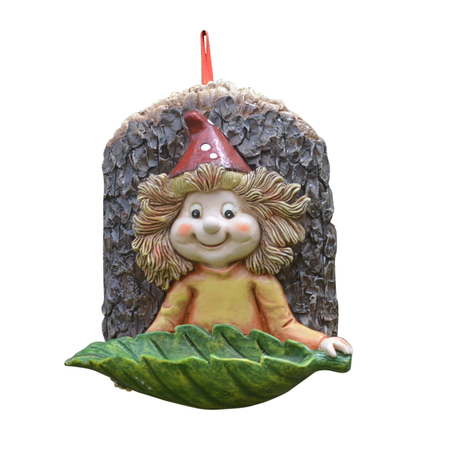 LIJCC Resin Elf Bird Feeder,Float Resin Garden Flower Feeder Bird ...