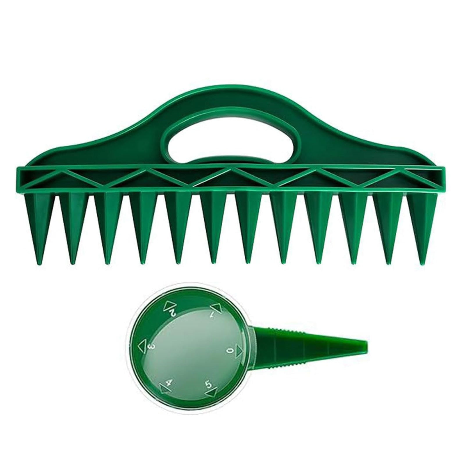 LIJCC Seeding Hole Punch,12 Holes Seed Dispenser with Handle Seed ...