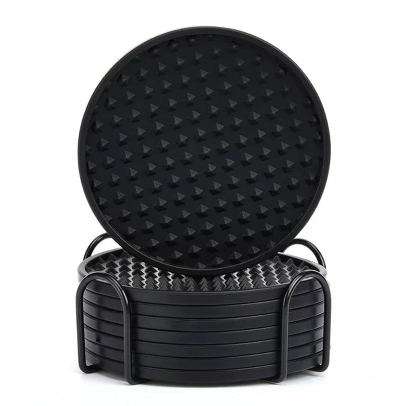 LIJCC Silicone Coaster,Silicone for Drinks Dual Round Cup Mat with ...