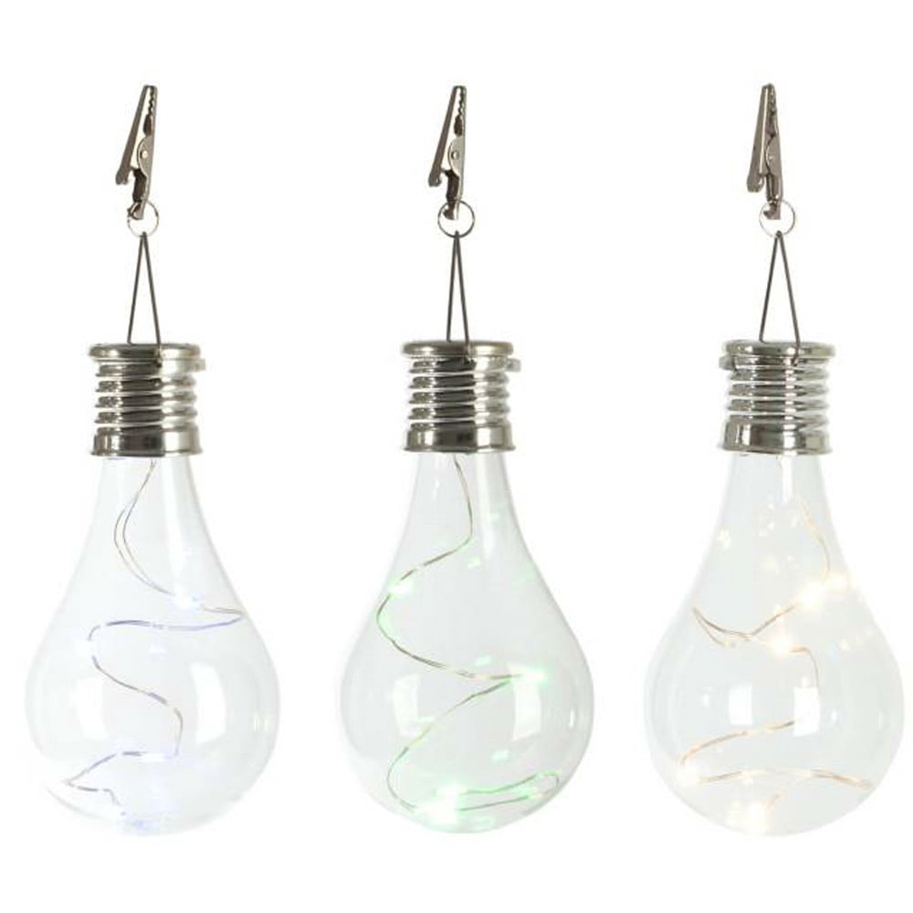LIJCC Solar Copper Wire Light Bulb Chandelier Solar Rotatable Outdoor ...