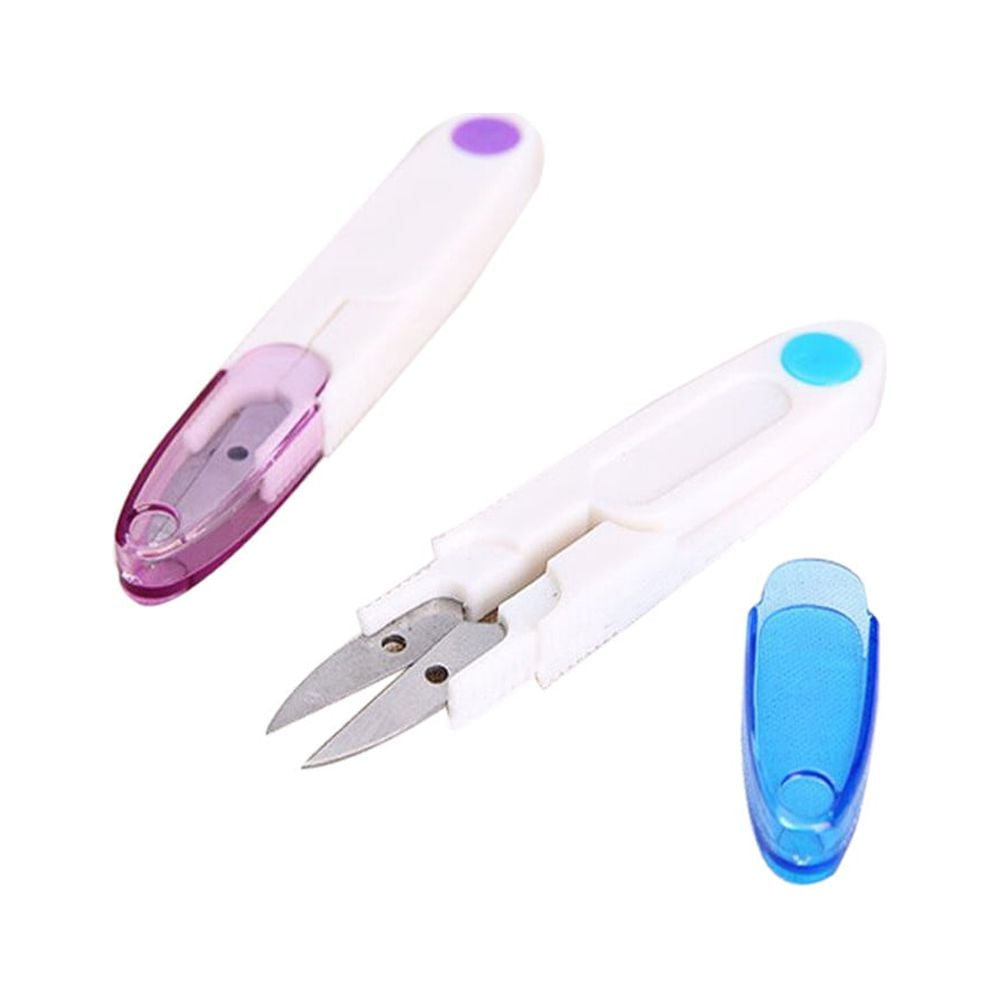 LIJCC Stainless Steel U-Shaped Scissors with Cover Home Snip Embroidery ...