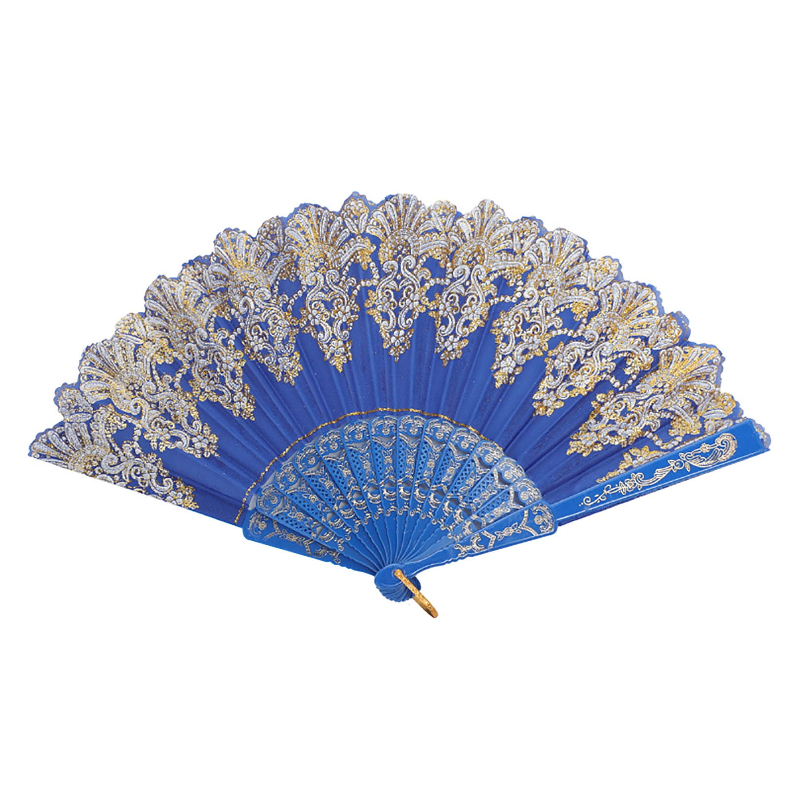 LIJCC Summer Folding Fan Made Hollow Wooden Chinese Folding Wedding ...