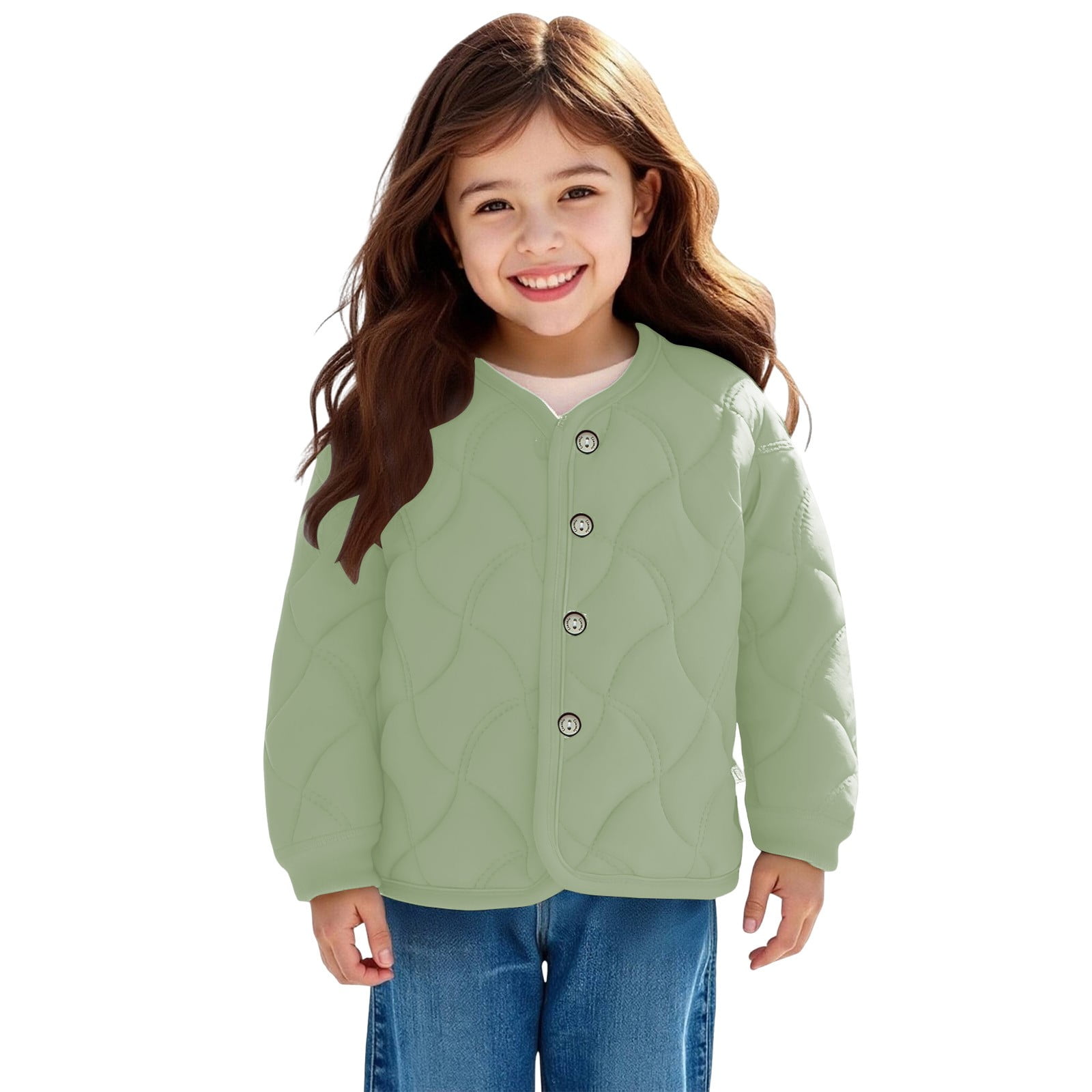 LIJCC Toddler Boys Girls Fleece Lined Jacket Long Sleeve Button Down ...