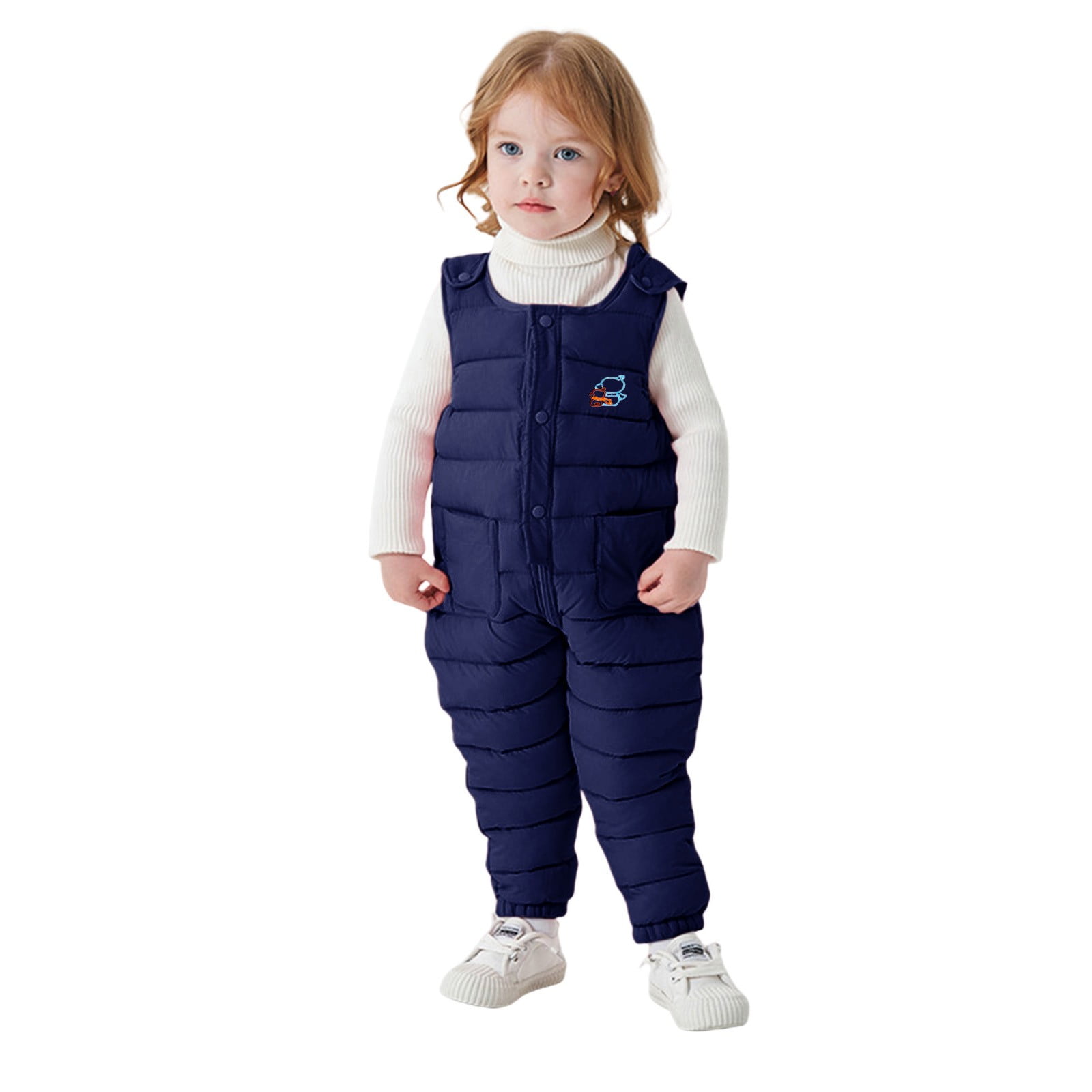 LIJCC Toddler Boys Girls Puffer Snow Pants Baby Winter Warm Fleece Line ...