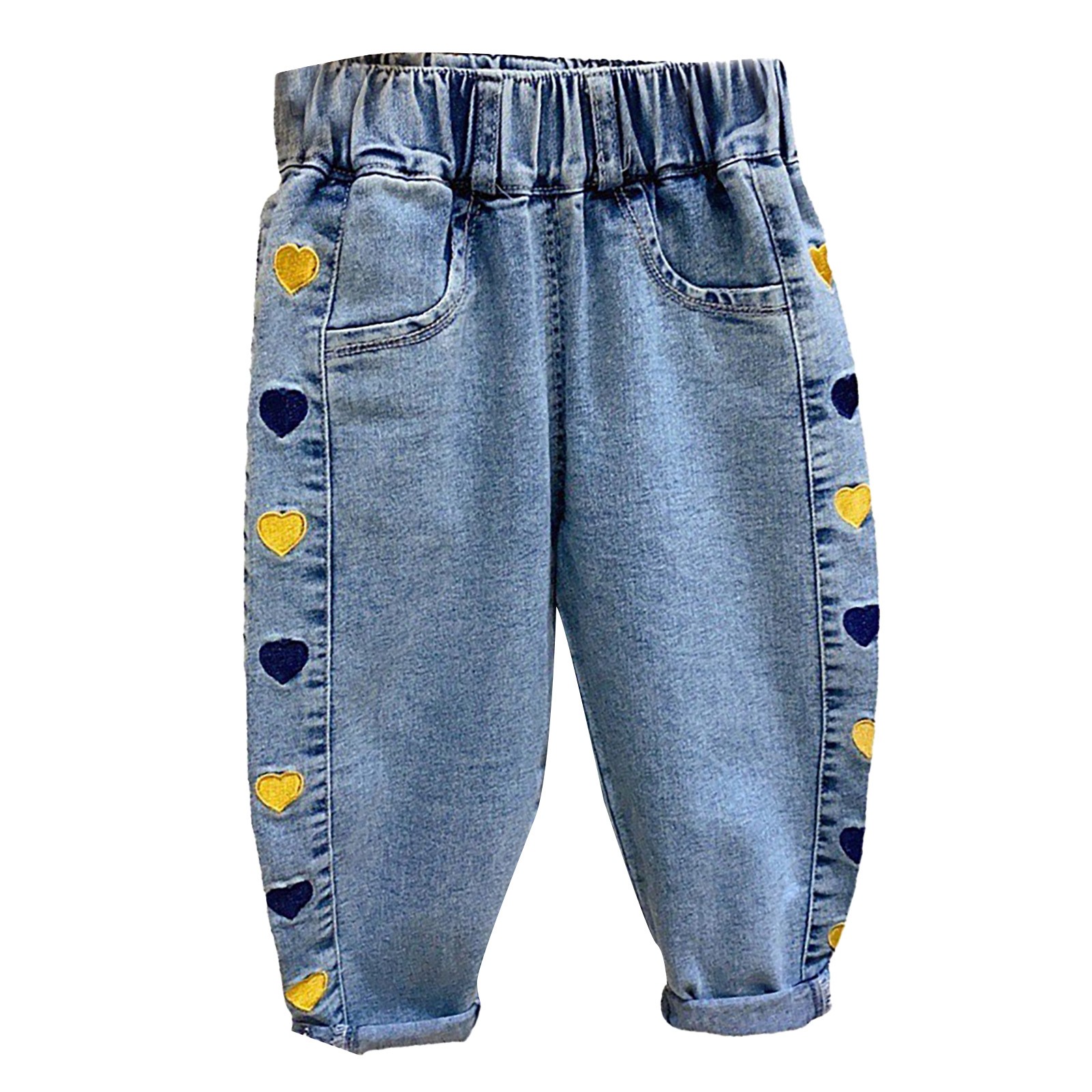 LIJCC Toddler Girls Spring and Autumn Breathable Heart Flower ...