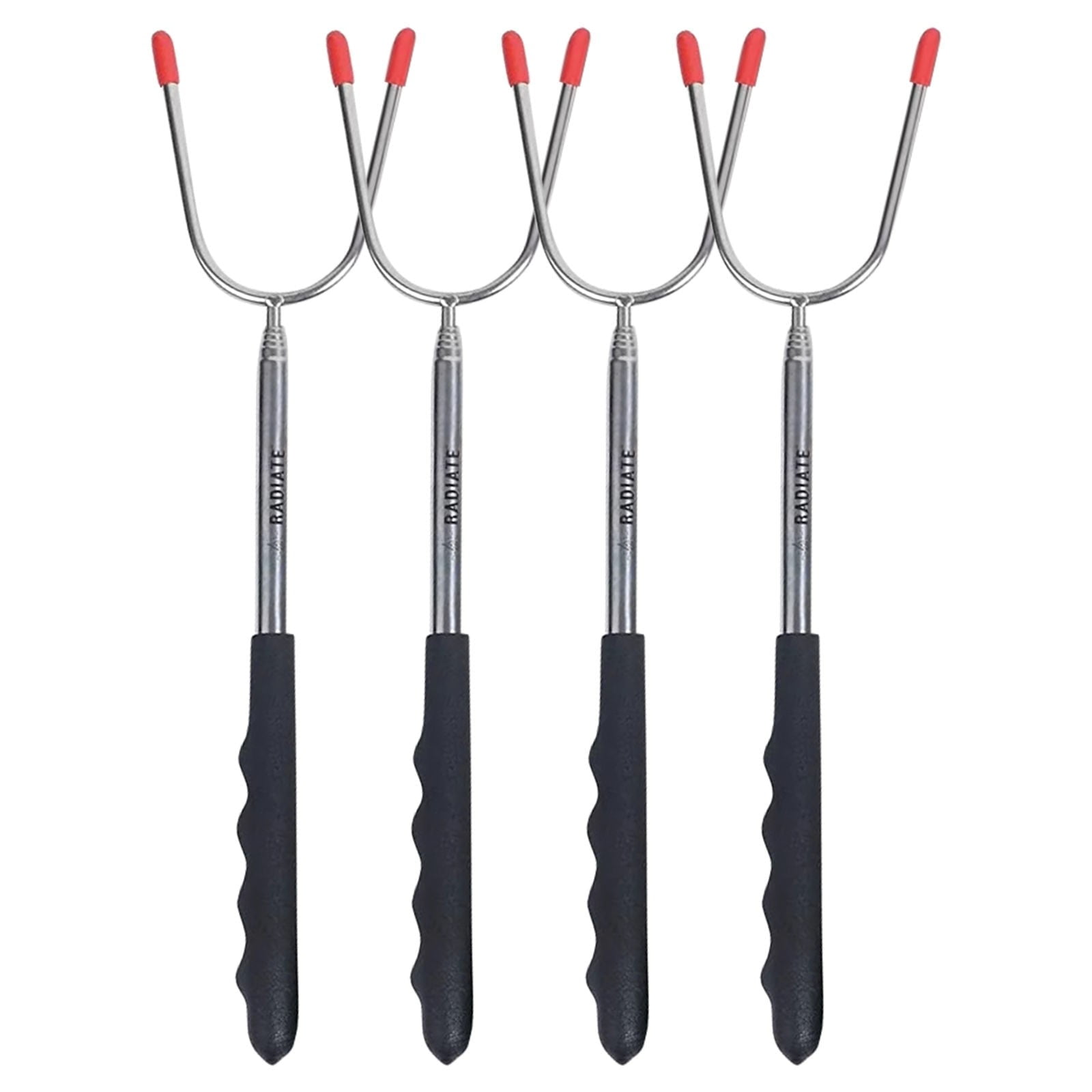 LIJCC U-Shaped Telescopic Barbecue Fork,Roasting Sticks Perfect ...