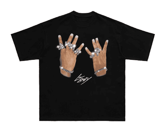 LIL! BABY! 4PF DIAMOND RHINESTONE PRINT RAPPERS for fans men women ...