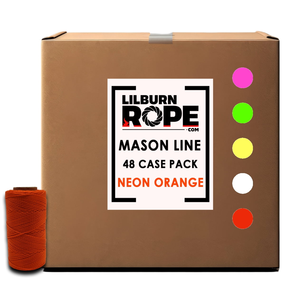 LILBURN ROPE CO. Nylon Mason Line #18 - Seine Twine for Brick Builder ...