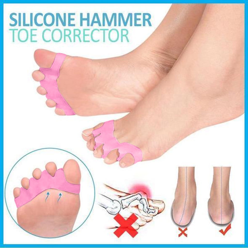 LILELIS 1 Pair Gel Separator Silicone Hammer Toe Corrector Foot ...