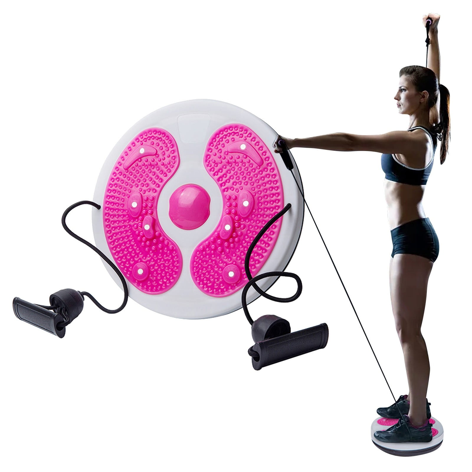 LILELIS B Yoga Core Ab Twister Board Double Rope For Exercise And ...