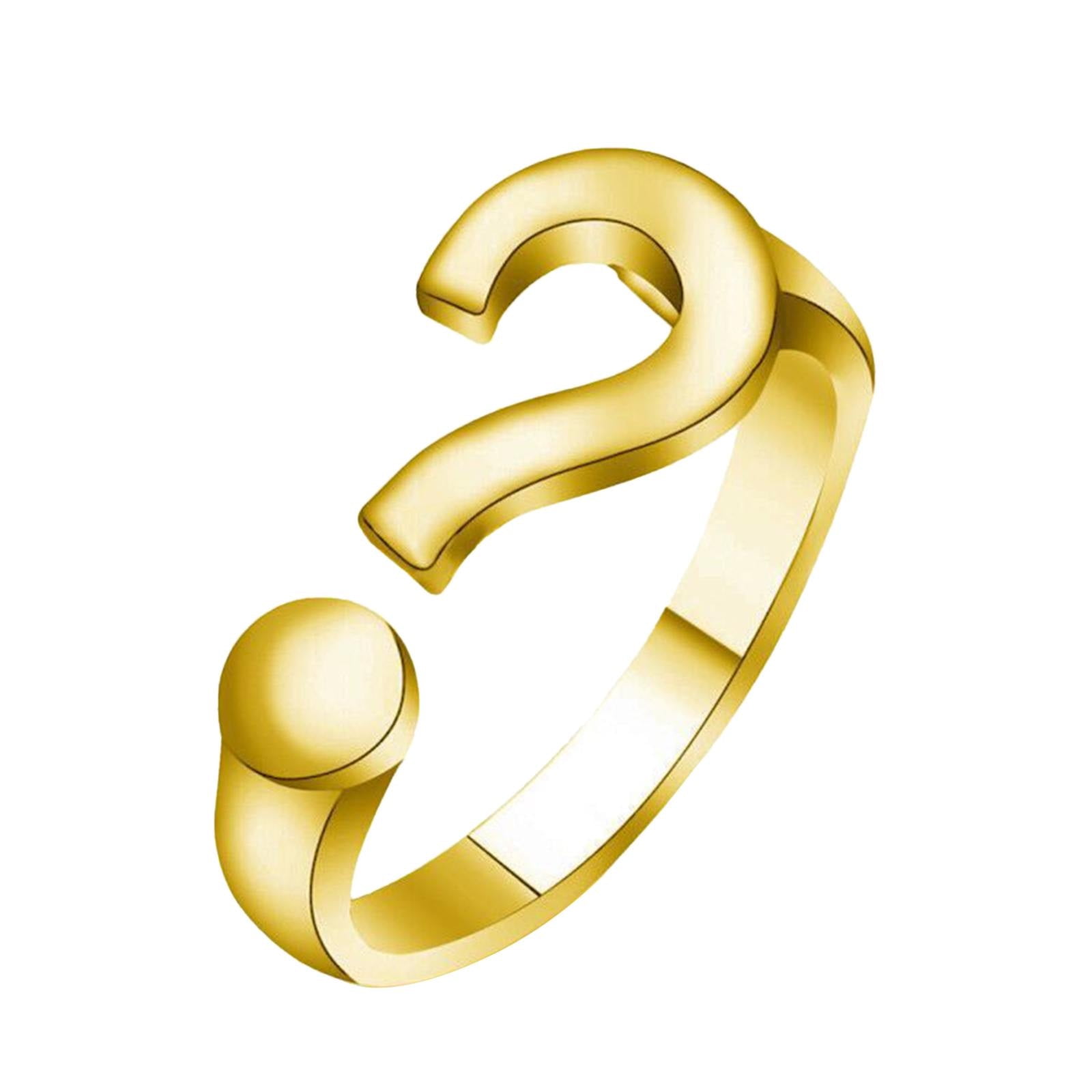 LILELIS Star Planet Ring Daughter Rings For Women Women's Open Question Mark Ring Opening ...