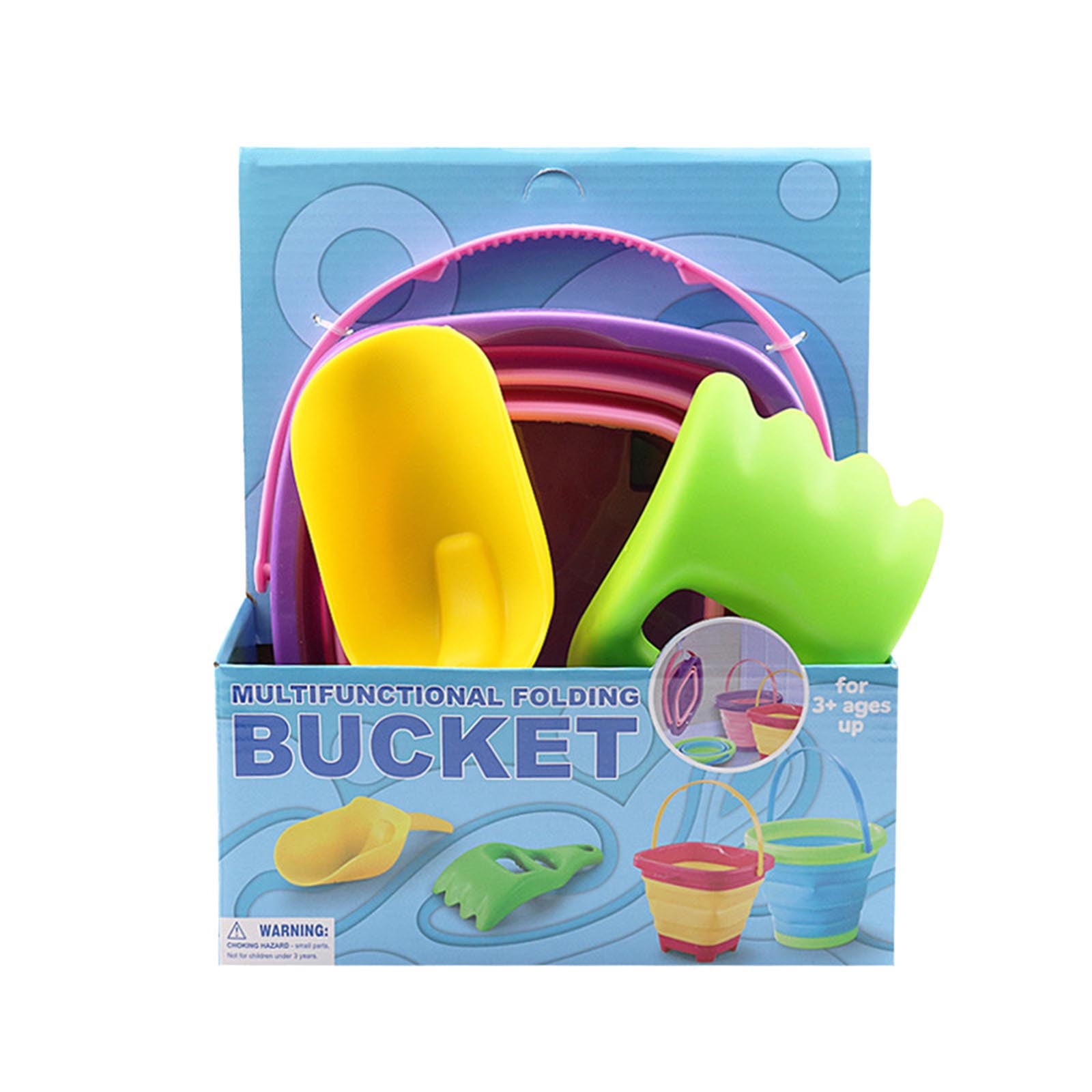 LILELIS Water Party Game A Set Of Three Pieces（Folding Bucket Beach ...
