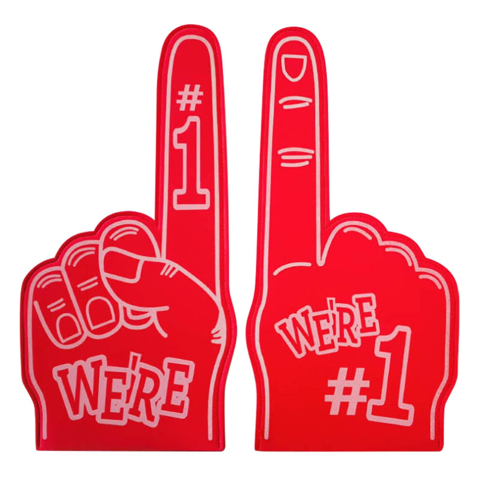 LILIANG 18 Inch Giant Foam Finger We're Number 1 DIY Foam Hand ...