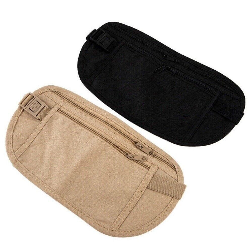LILIANG 2PCS Money Belt Travel Hidden Secret Discreet Bum Bag Waist ...