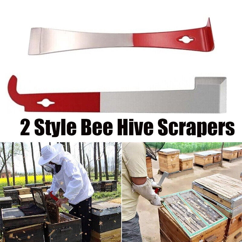 LILIANG 2PCS Stainless Steel Bee Hive Tool J Hook Bee Frame Lifter and ...