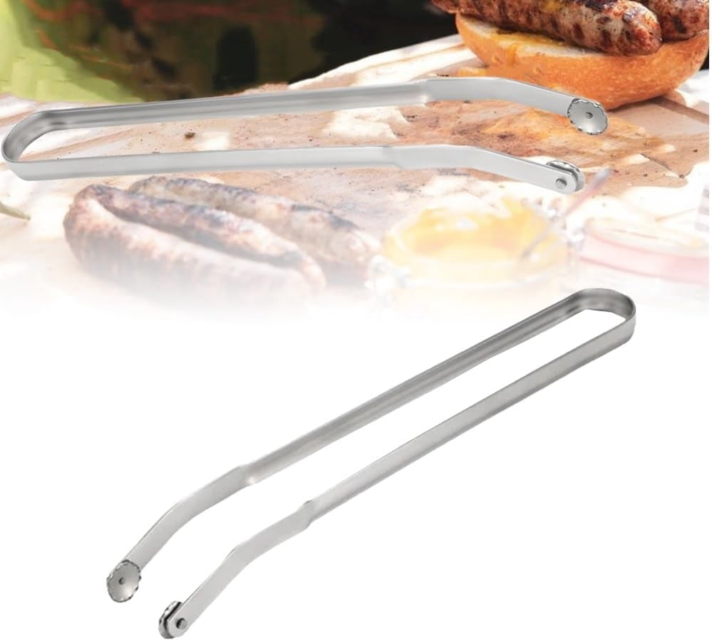 LILIANG BBQ Sausage Turning Tongs for Cooking,Stainless Steel BBQ ...