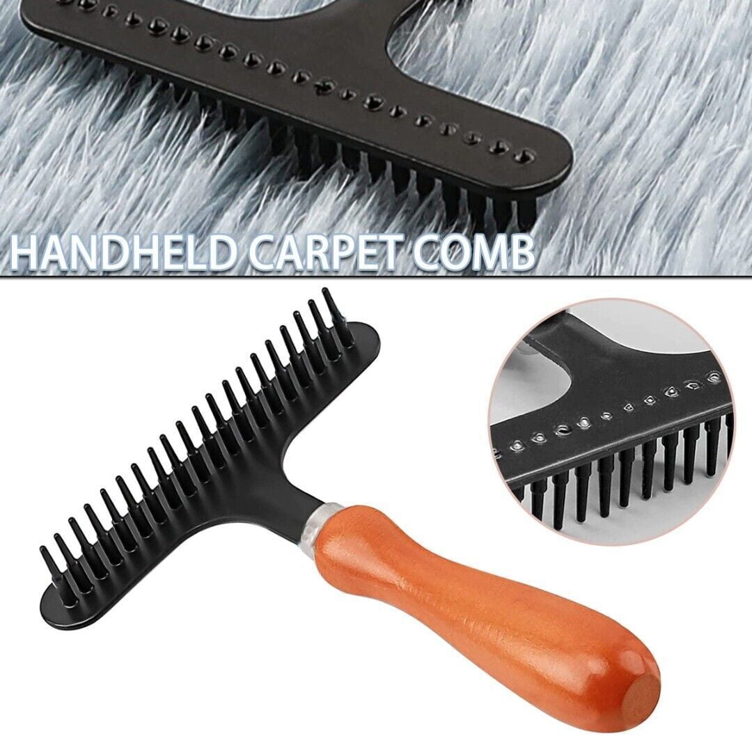 LILIANG Carpet Restoration Rake Hand Held Carpet Groomer Rake Fluffy ...