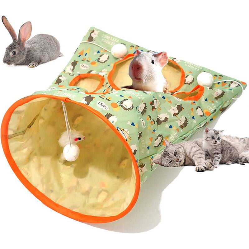 LILIANG Cat Tunnel Bags,Collapsible Self Interactive Cat Drill Bag Toy ...