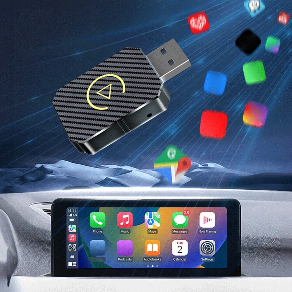 LILIANG Wireless Android Auto + CarPlay Adapter 2 in 1 Wired to ...