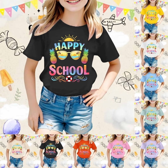LILIYA Back To School Gift Tee Kindergarten Pre K First Grade Fashion ...