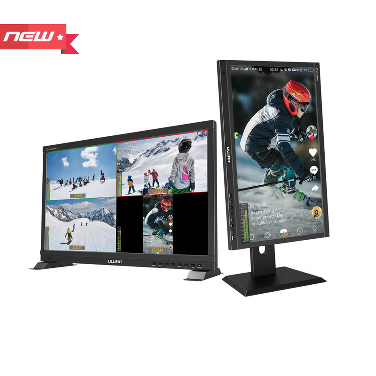 LILLIPUT PVM220S 21.5" Live Stream Quad Split Multiview Monitor for ...