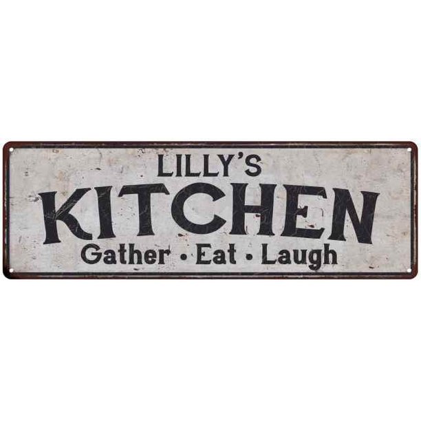 LILLY's Kitchen Rustic Chic Decor Gift 8x24 Sign 108240051205 - Walmart ...