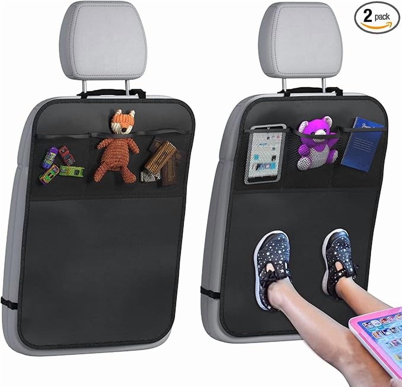 LILTOM Back Seat Protector 19" x 27" XL 2 Pack Waterproof Kick Mats ...