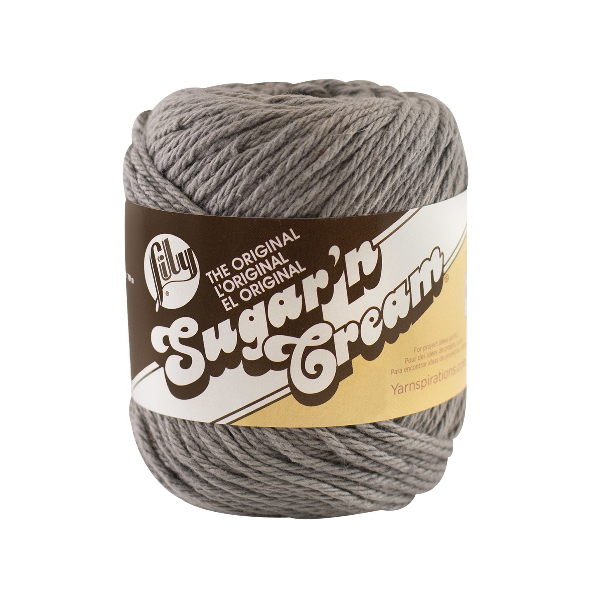LILY SUGAR’N CREAM THE ORIGINAL YARN (71G/2.5OZ), OVERCAST - Walmart.com
