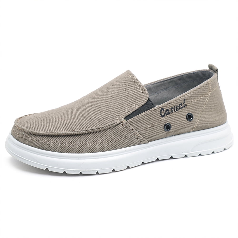 Lilychan Mens Casual Canvas Loafers Shoes, Lightweight Slip-on Shoes ...