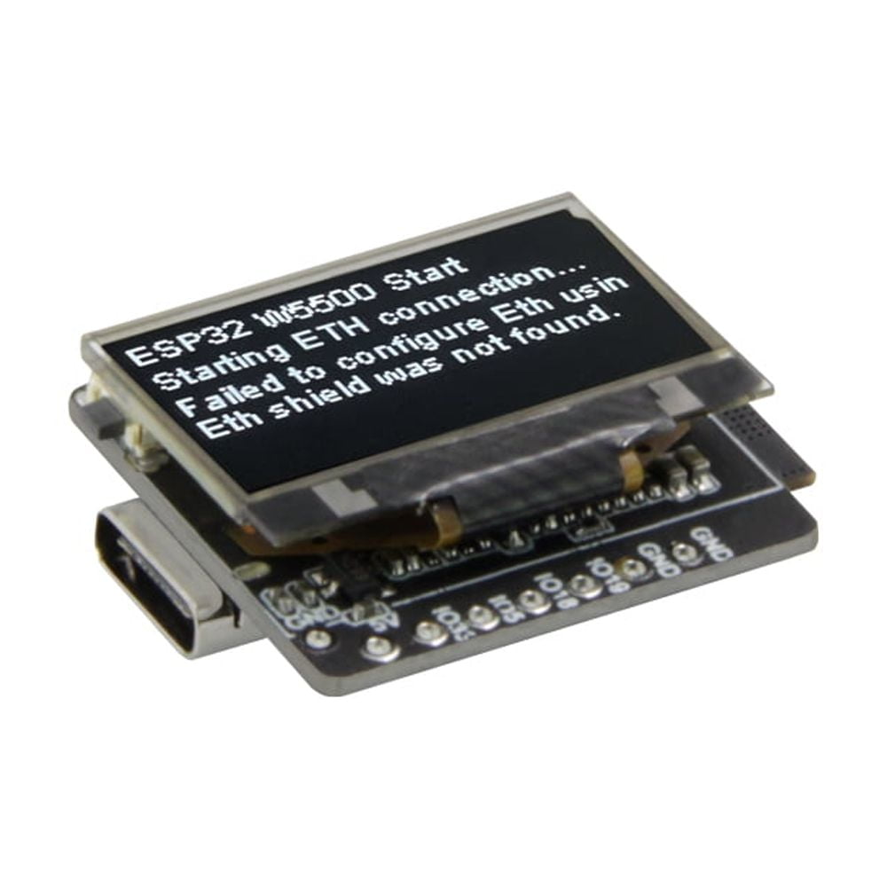 LILYGO TTGO T~Lite W5500 ESP32 Master Chip SSD1306 0.96~inch OLED Type ... LILYGO TTGO T~Lite W5500 ESP32 Master Chip SSD1306 0.96~inch OLED Type ...