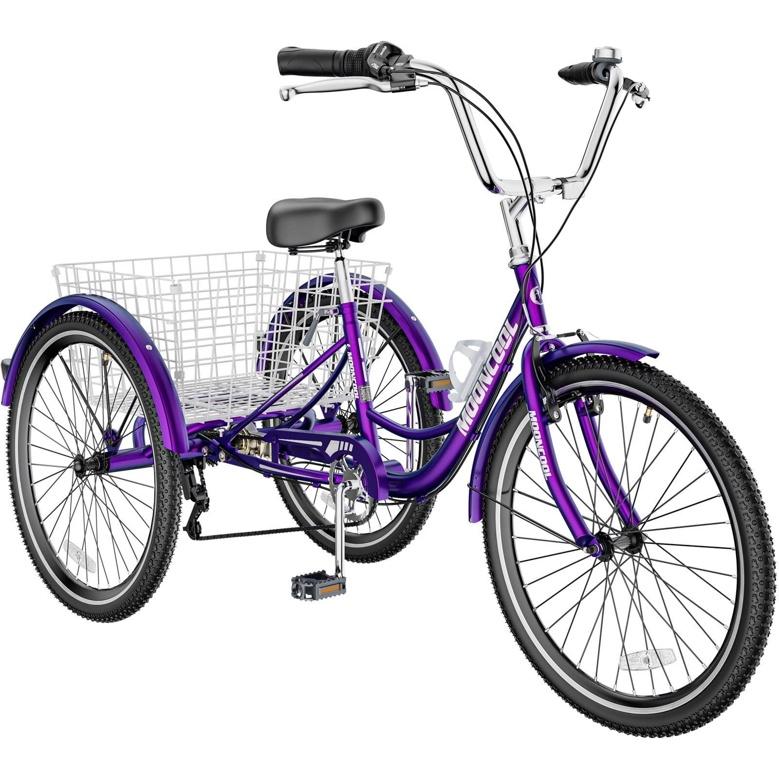 LILYPELLE 20" Adult Tricycle 7 Speed, Three Wheel Bikes for Adults ...