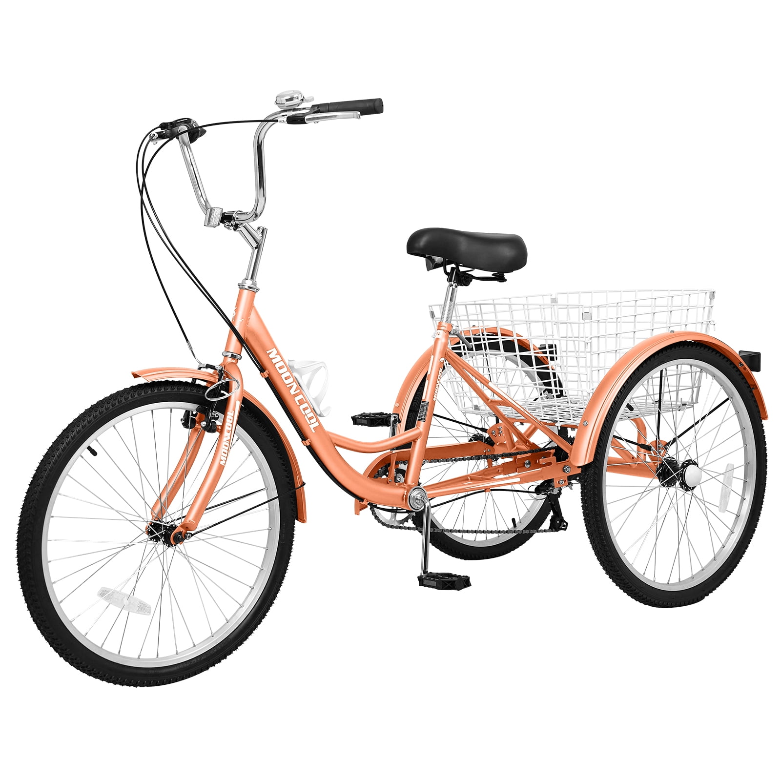 LILYPELLE 24" Adult Tricycle 7 Speed, Three Wheel Bikes for Adults ...